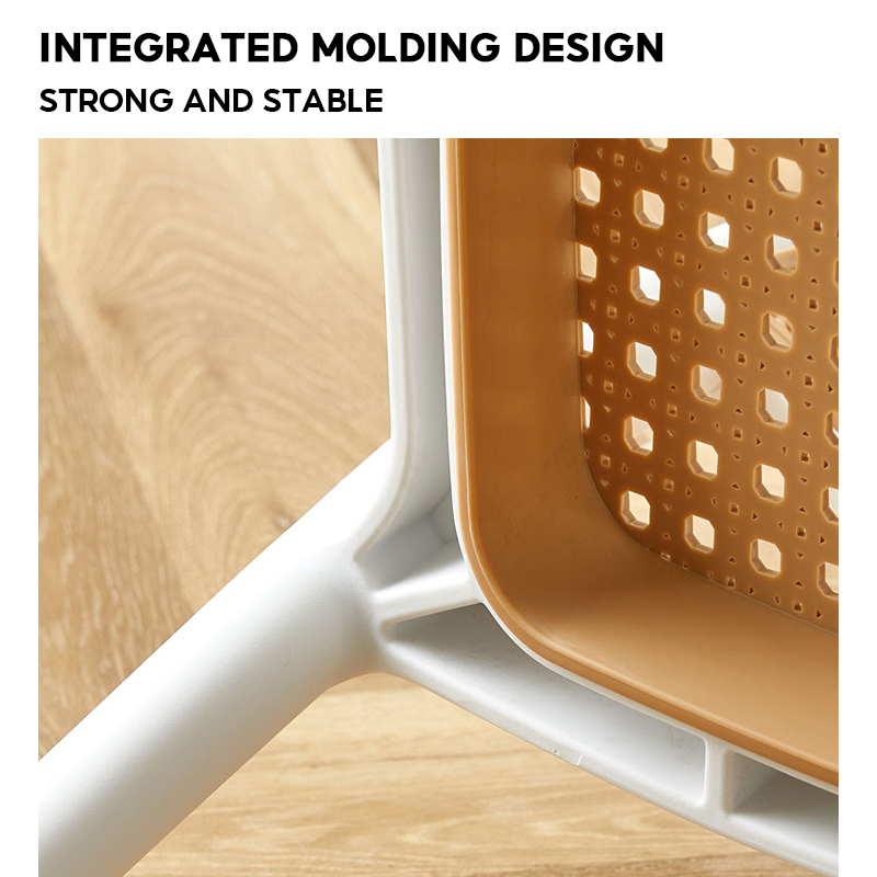 Dining Chair With Backrest Plastic Rattan Chair Nordic Plastic ...