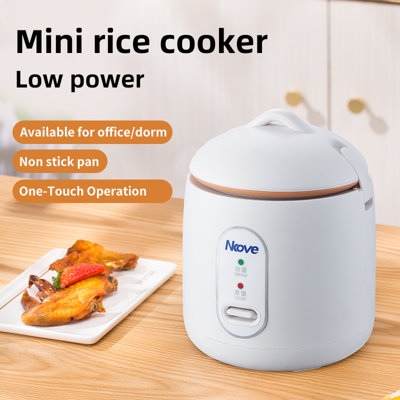 Nkove 1.2L white Mini Rice Cooker Non-Stick Inner Multifunctional Pot ...
