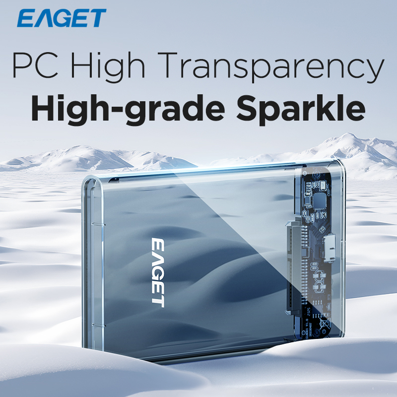 EAGET 6TB 2.5'' External Hard Drive Enclosure USB 3.0 To SATA III Hard ...