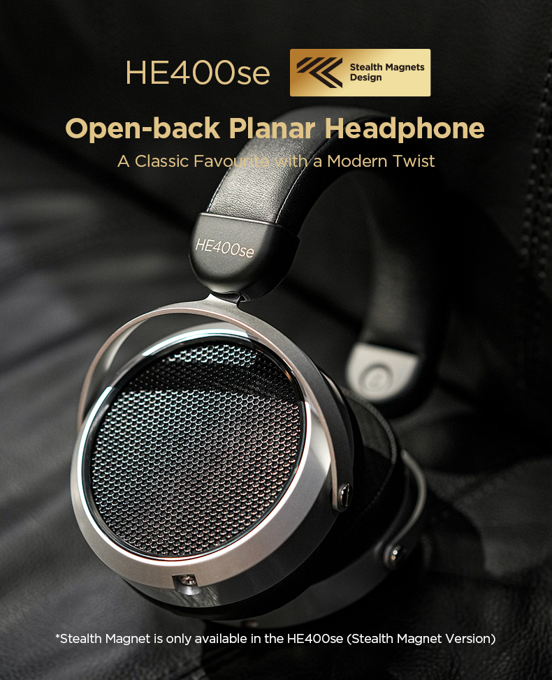 HIFIMAN HE400SE Stealth Magnets Version Over-Ear Open-Back Full-Size ...