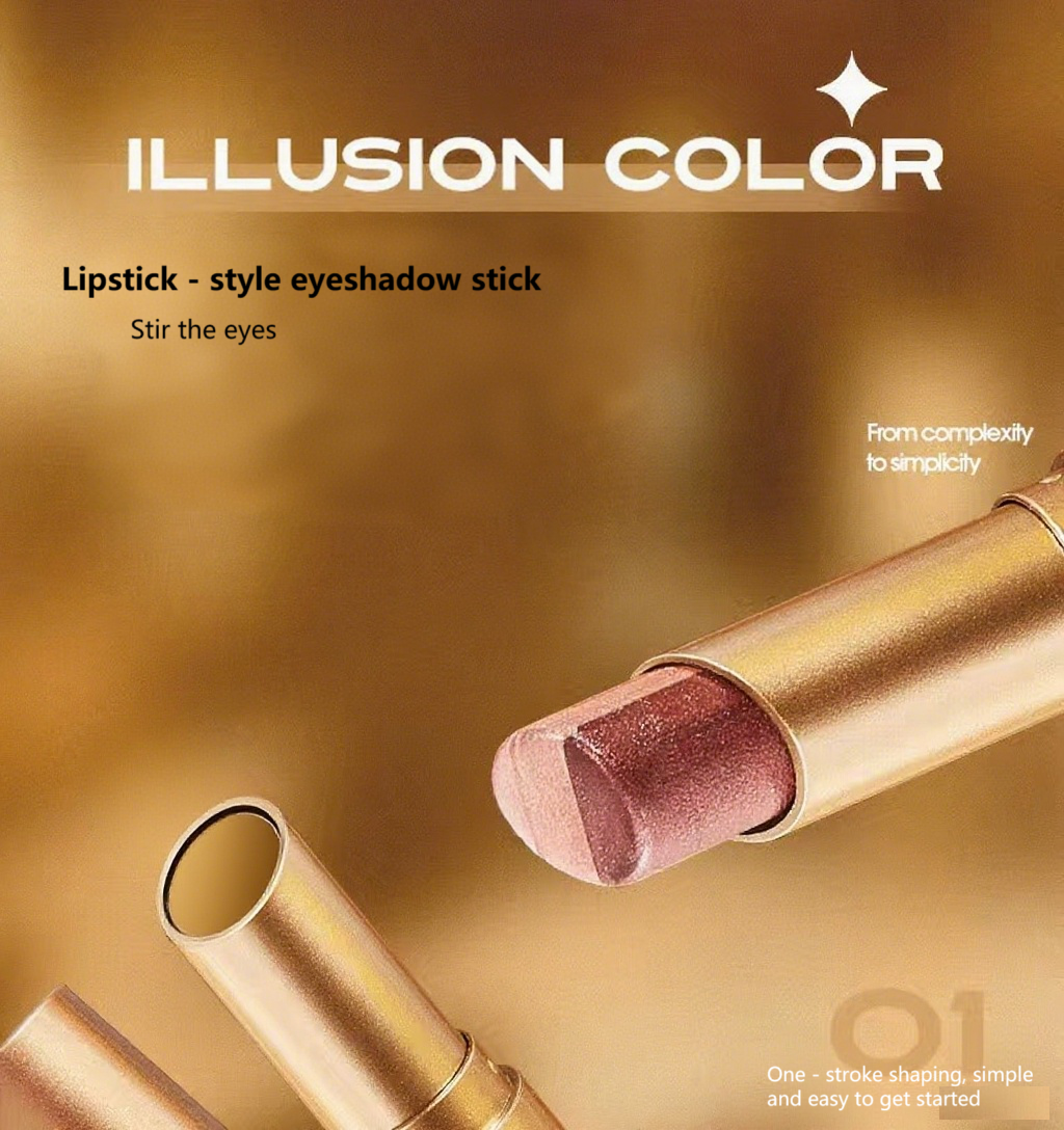YZS Glitter Eyeshadow Stick - Gradient Shimmer, One-Swipe & Long ...