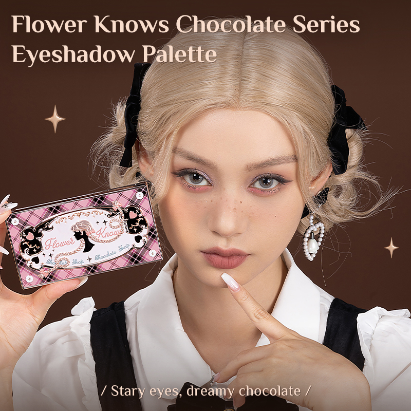 Flower Knows Chocolate Wonder-Shop Eight-Color Eyeshadow Palette 10g ...