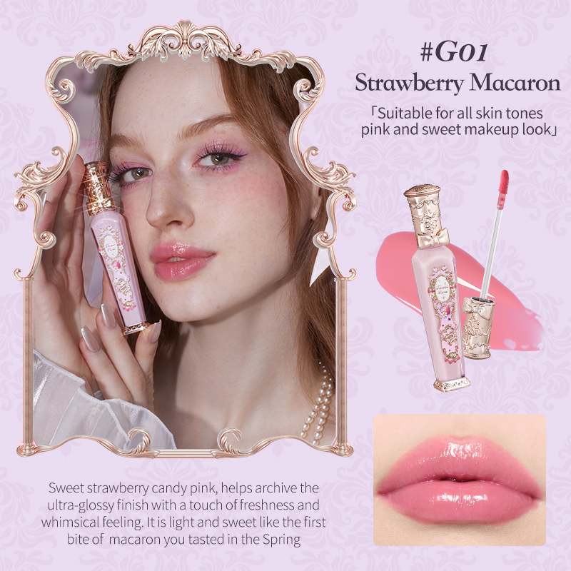 Flower Knows Glossy Lipstick Strawberry Rococo Series Glowy ...