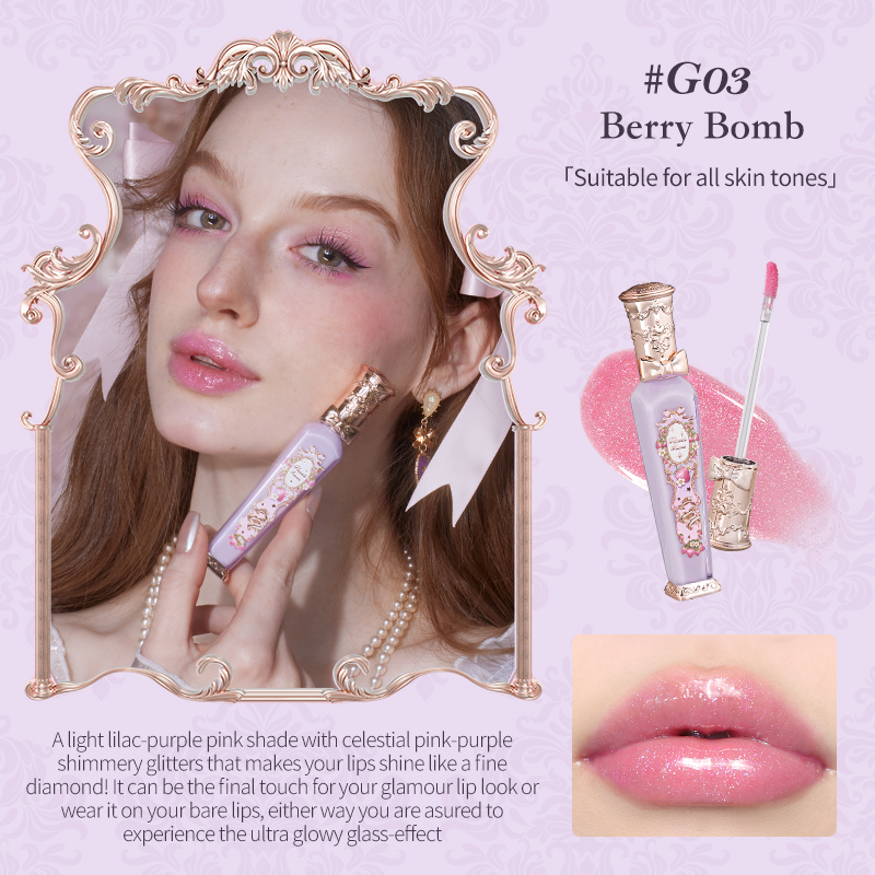 Flower Knows Glossy Lipstick Strawberry Rococo Series Glowy ...