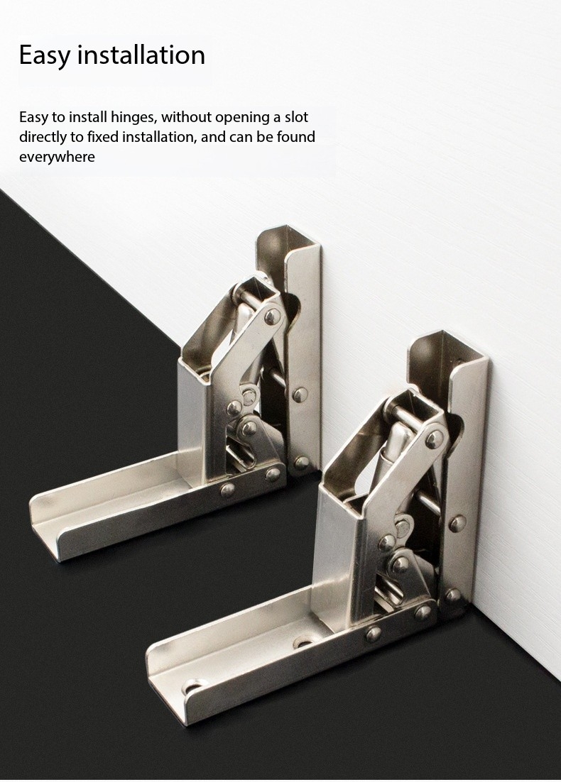 (Fast shipping) 1PCS bisagra 90 Degree Self-Locking Folding Hinge Long ...