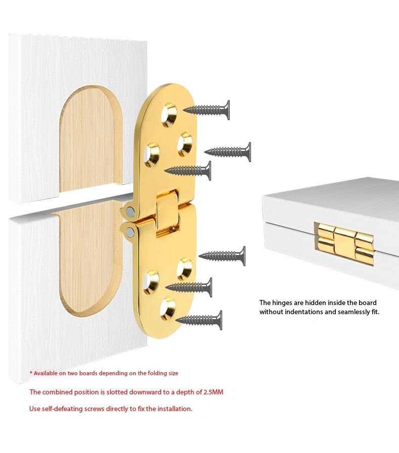 (Fast shipping) High-quality 1PCS bisagra Small Hinge, Silent Folding ...