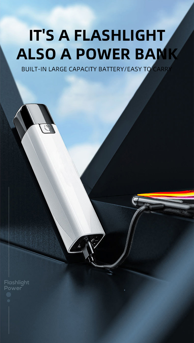 Long-Range Rechargeable Flashlight - Super Bright 1000LM, Compact ...