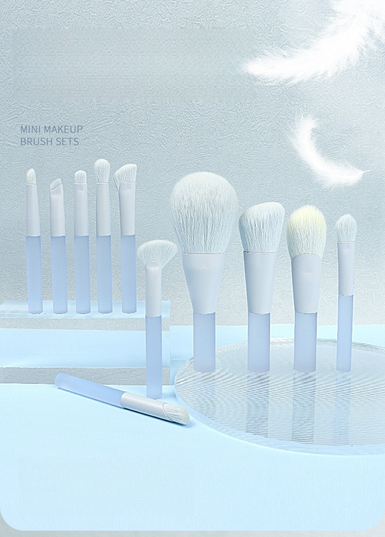 Mini Makeup Brush Set Brush 11 Portable mini Travel Set Brush Blush ...
