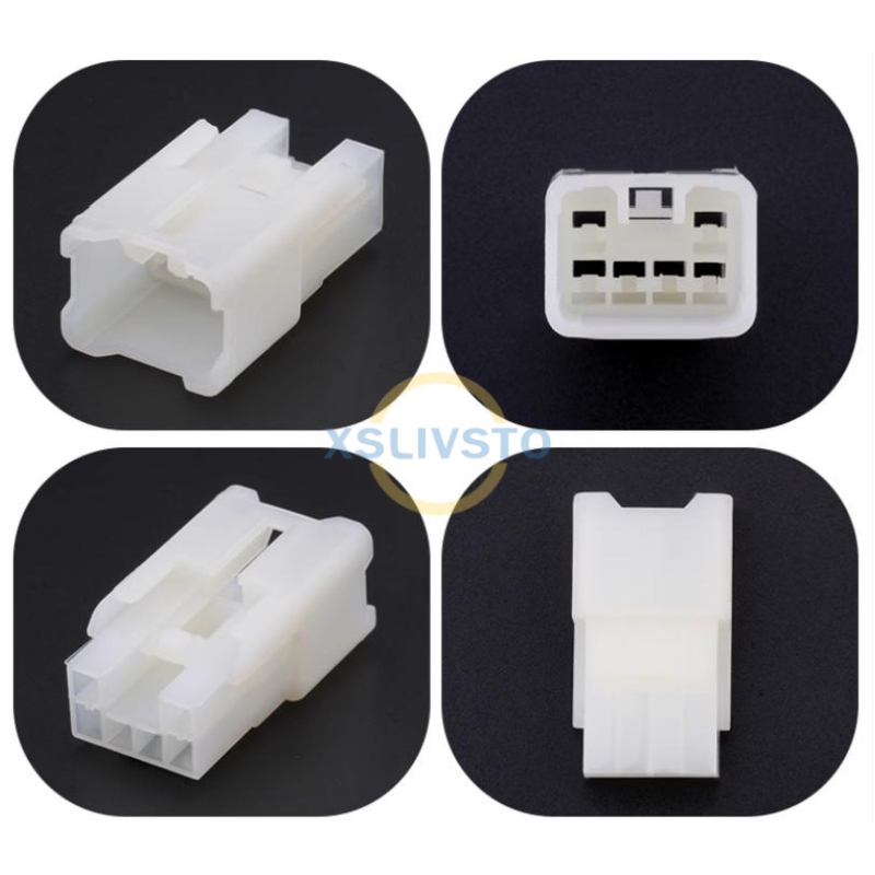 1 set 6 Pin Automotive connector Power amplifier audio plug female male ...