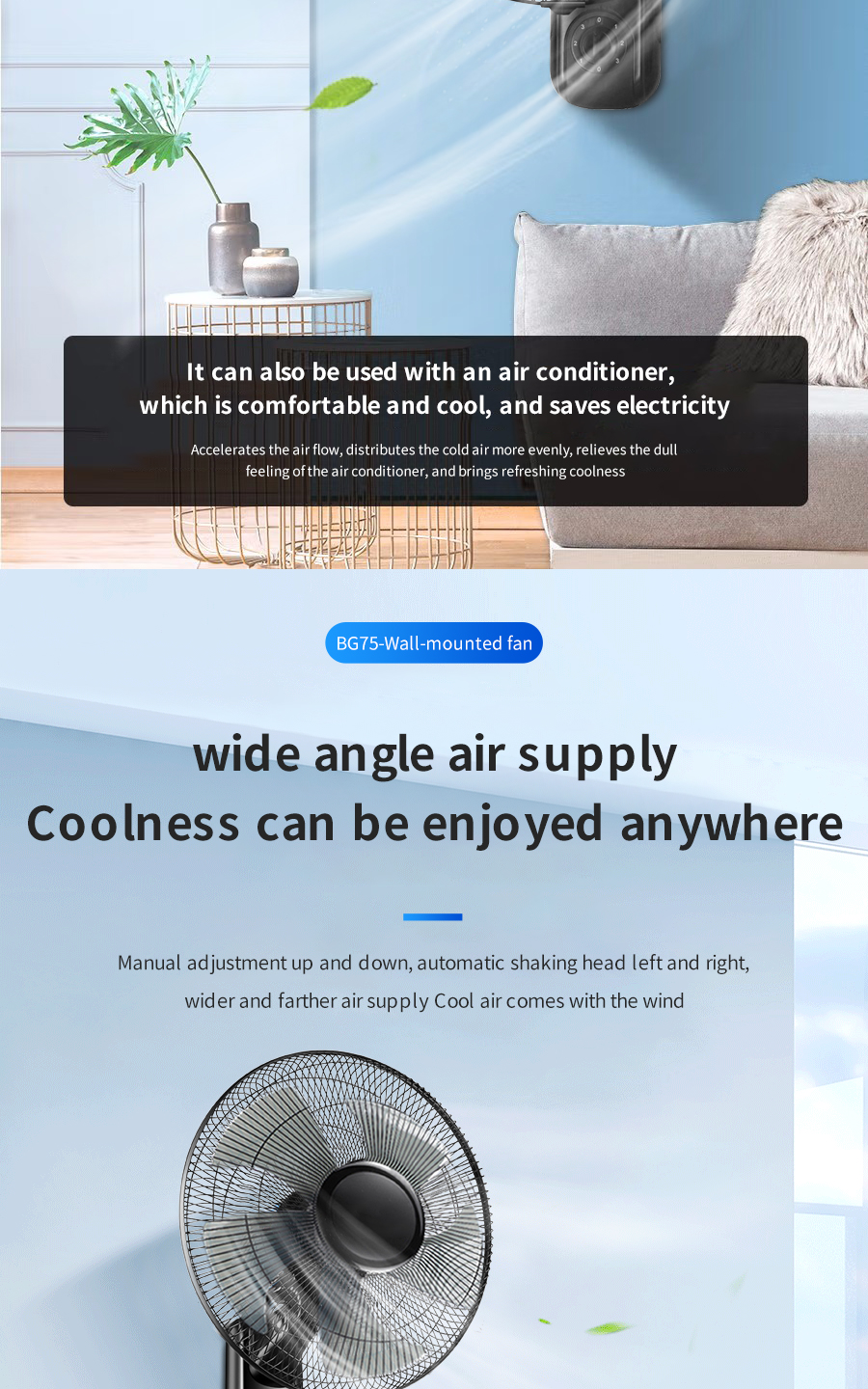 Wall fan electric fan 16 inch wall fan with remote control inverter buy ...
