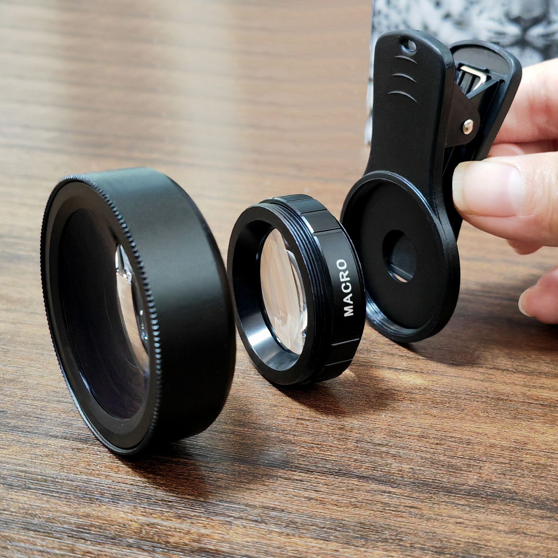 2in1 Portable Camera External Lens Set 0.45x&49UV Ultra Wide Angle+12 ...