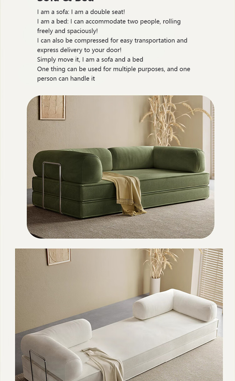 YOZOTO Furniture sofa bed double foldable integrated dual-purpose full sponge roll pack ...