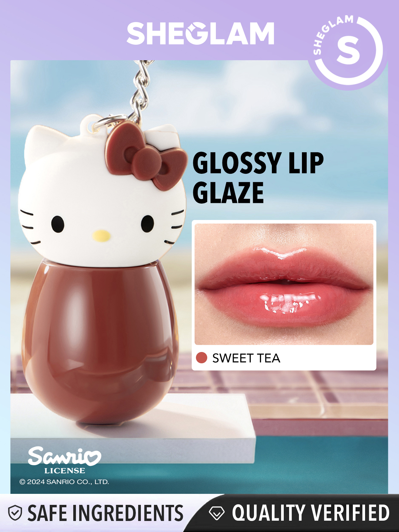 Hello Kitty｜SHEGLAM Poolside Perfection Lip Glaze | Shopee Philippines