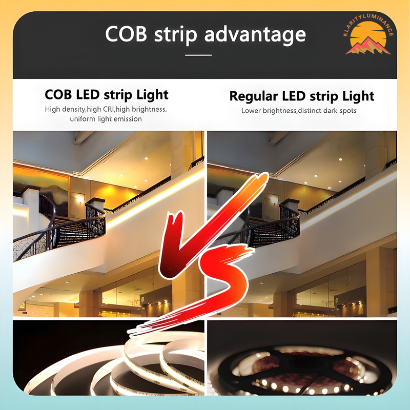 320 LEDs/m 12V/24V COB LED Strip Light 5M/10M Flexible Light Strip Home ...