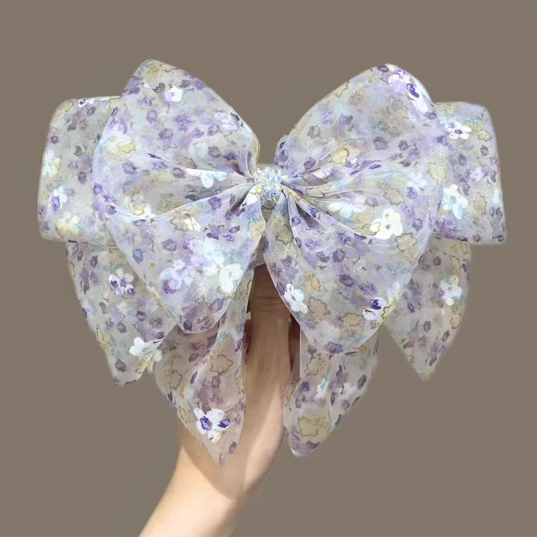 New super fairy floral ponytail clip with high beauty and fresh hair ...