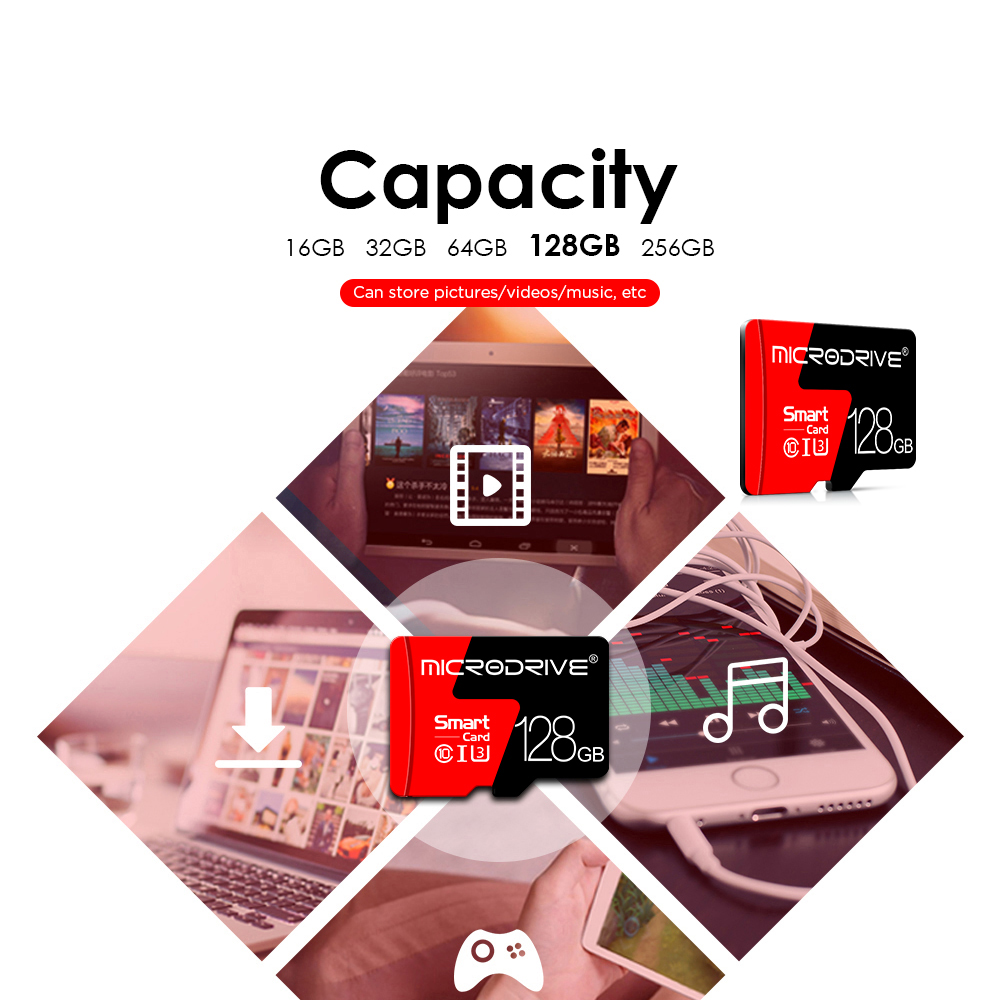 Small Capacity Memory Card 64gb 128gb 256gb Sd Card Tf Card for Camera ...