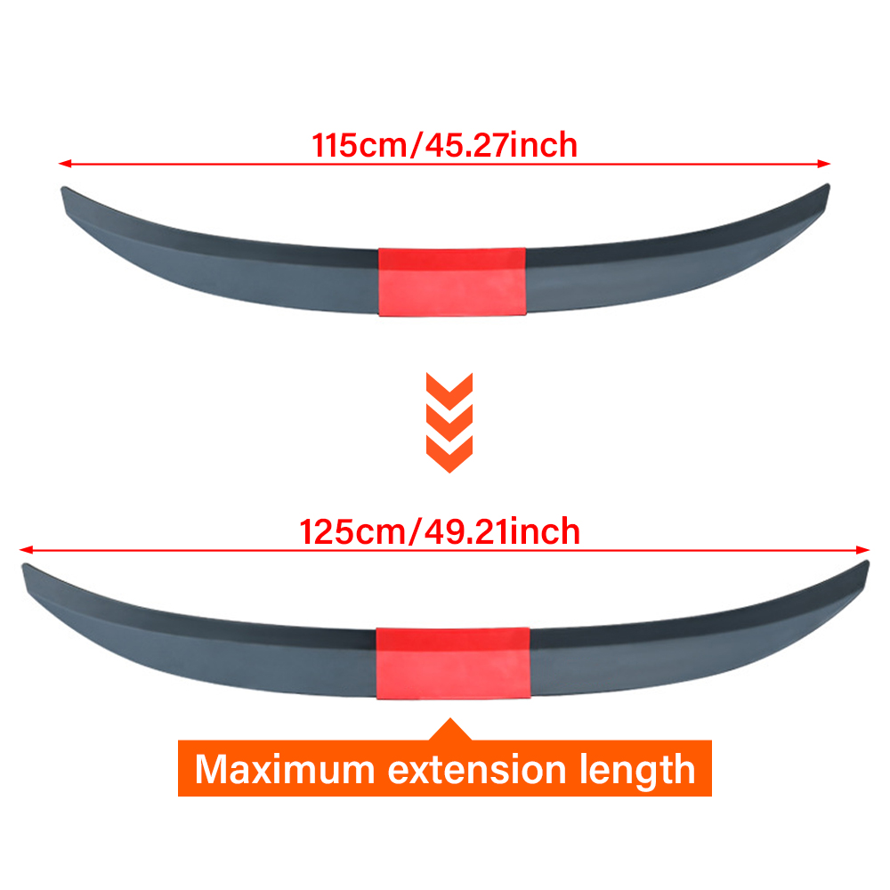 Universal Automotive modification of Tail Wingpoiler Lip Rear Spoiler ...