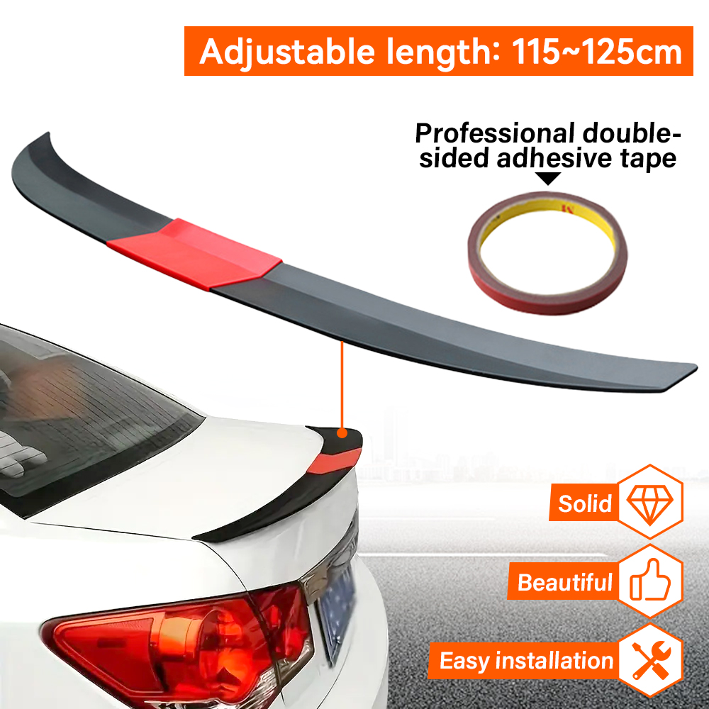 Universal Automotive modification of Tail Wingpoiler Lip Rear Spoiler ...