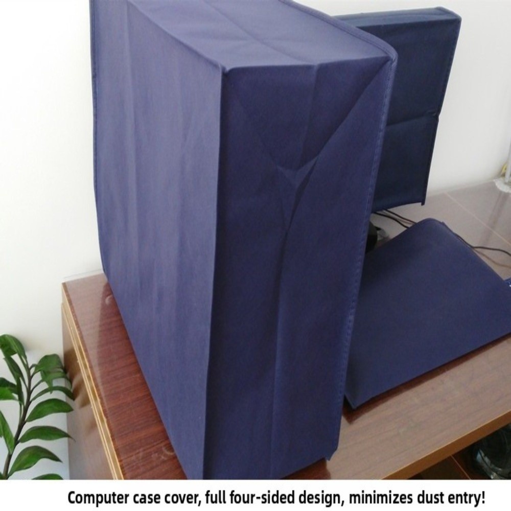 SUKIKI Blue Nonwovens Desktop PC Dust Cover Set (3PCS) - Moisture ...