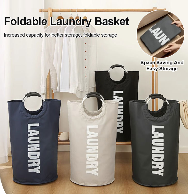 Foldable Waterproof Laundry Basket With Handle Toy Storage Basket for ...