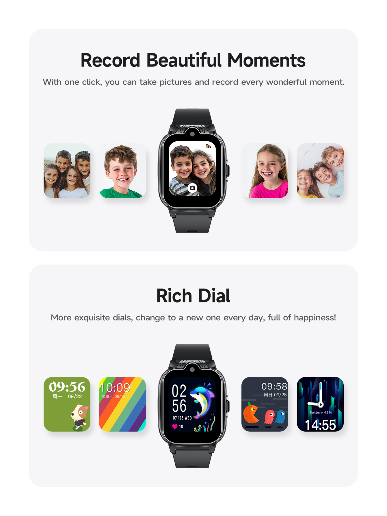 HOCO Y104 1.69 inch 2.5D HD Touch Screen 4G Children Phone Watch LBS ...