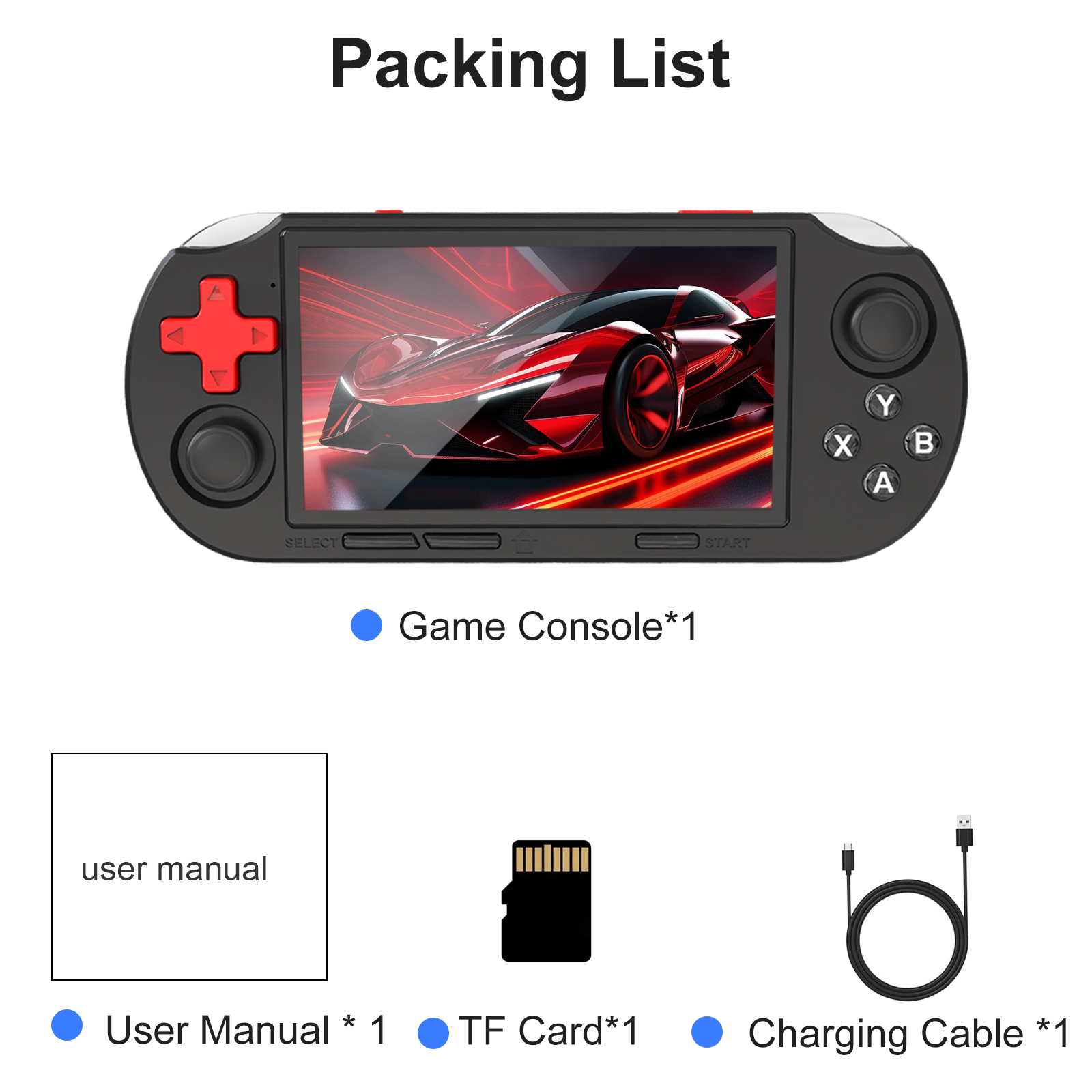 SF3000/SF3000 Pro Portable Handheld Game Console 4.5 Inch IPS Screen ...
