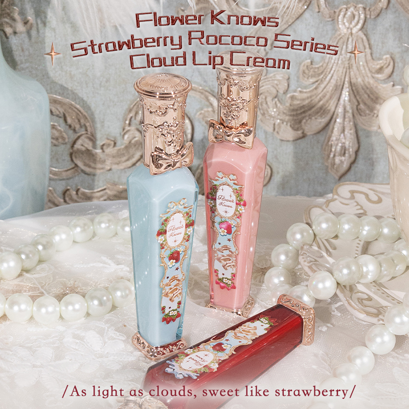 Flower Knows Creamy Matte Lipstick Strawberry Rococo Series Cloud Lip ...