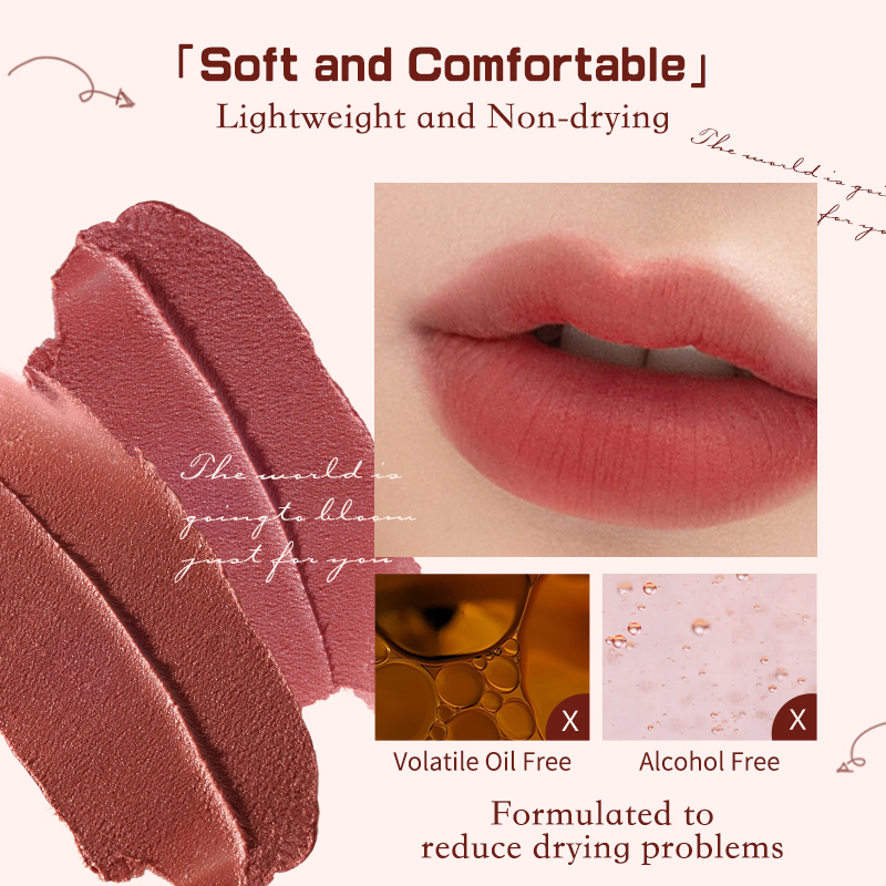 Flower Knows Creamy Matte Lipstick Strawberry Rococo Series Cloud Lip ...