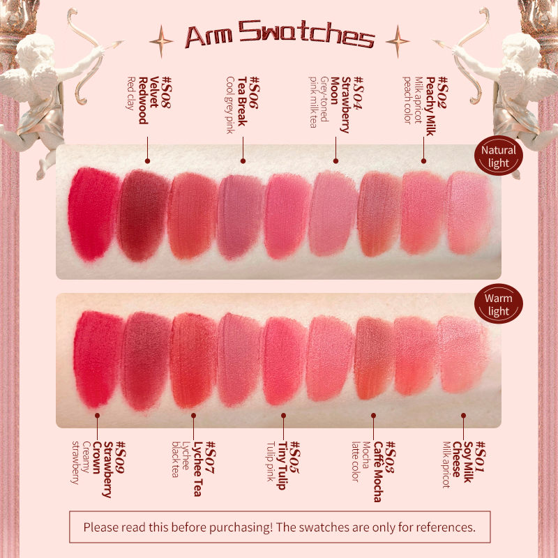 Flower Knows Creamy Matte Lipstick Strawberry Rococo Series Cloud Lip ...
