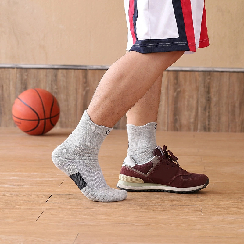 Elite Basketball Socks for Men - Thick Cushioned Crew Socks with ...