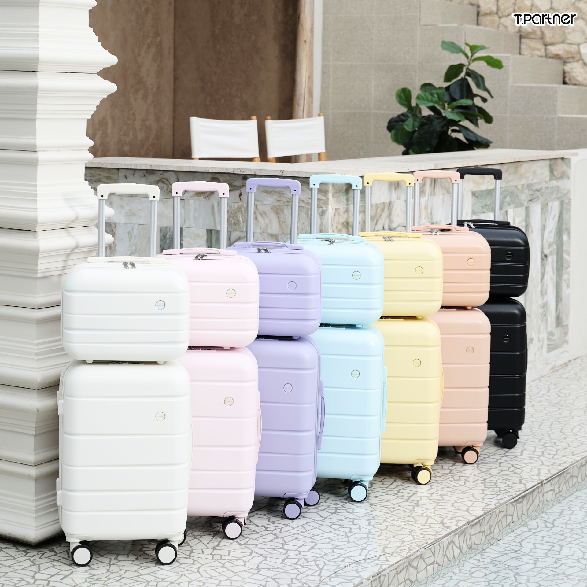 Tpartner Strong Luggage 3 Pcs Set Eco Series 4 Weels 360 Rotation ...