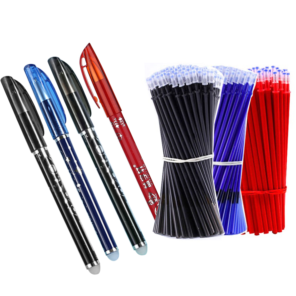 33-Piece Erasable Gel Pen Set - 2 Pens, 30 Replacement Cores, 1 Eraser ...