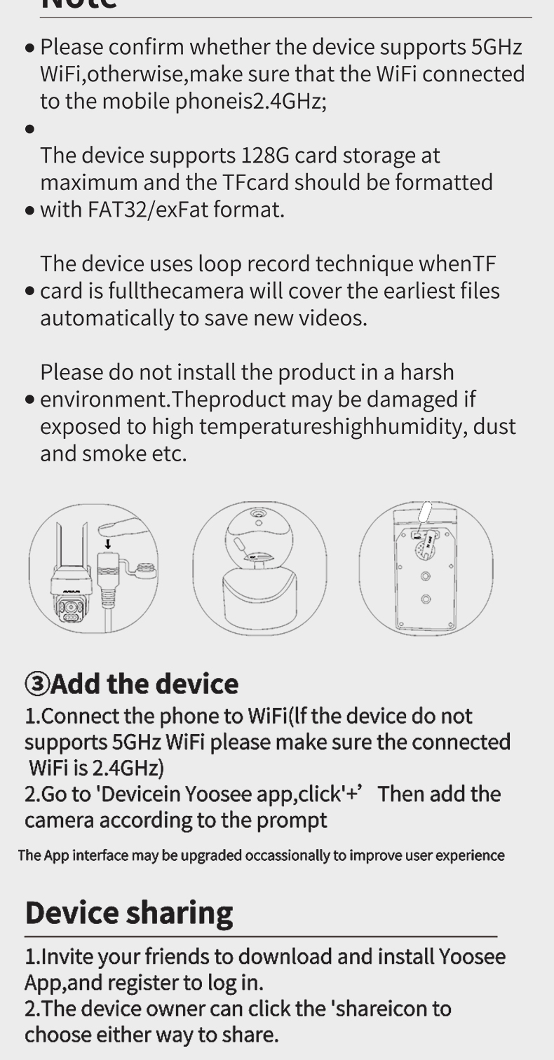 AVIDUS x Yoosee Y20 4K 6MP Dual lens CCTV Camera Wireless WIFI Connect ...