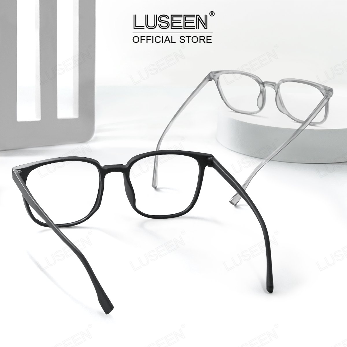 LUSEEN Eyewear Anti Rad And Photochromic Eyeglass Square Glasses For ...