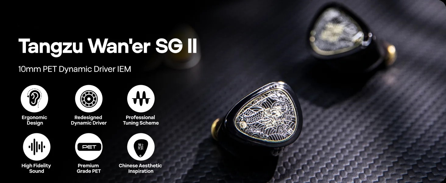 Tangzu Waner 2 10mm Dynamic Driver In-ear Earphone IEM MIC Metal ...