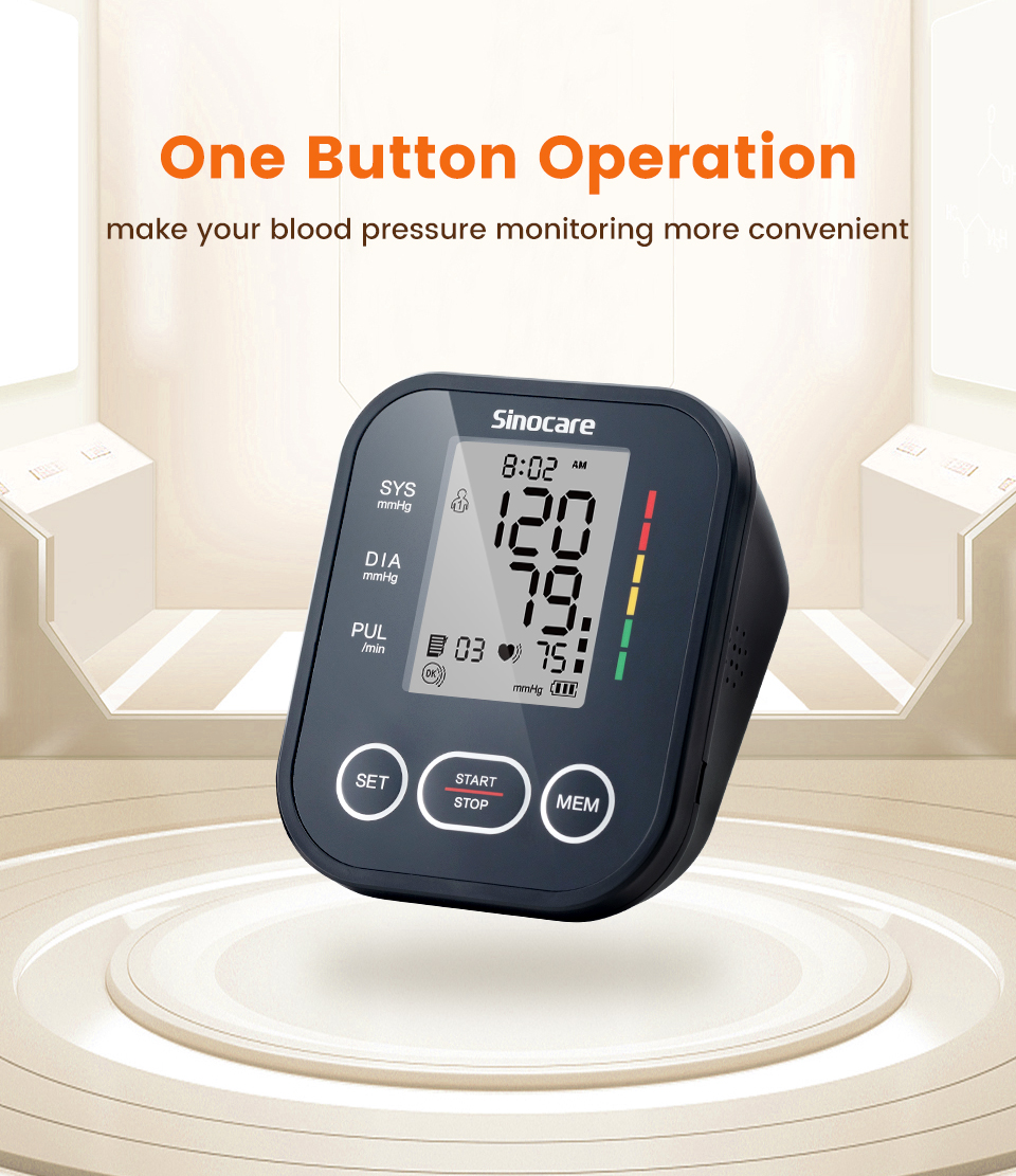 Sinocare Automatic Blood Pressure Digital Monitor Original Large Screen ...