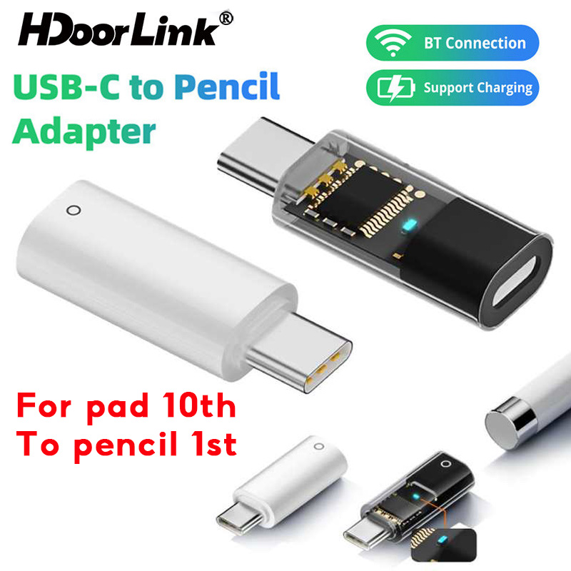 HdoorLink USB C Pencil Adapter Type-C To iPencil Charger Adapter For A ...