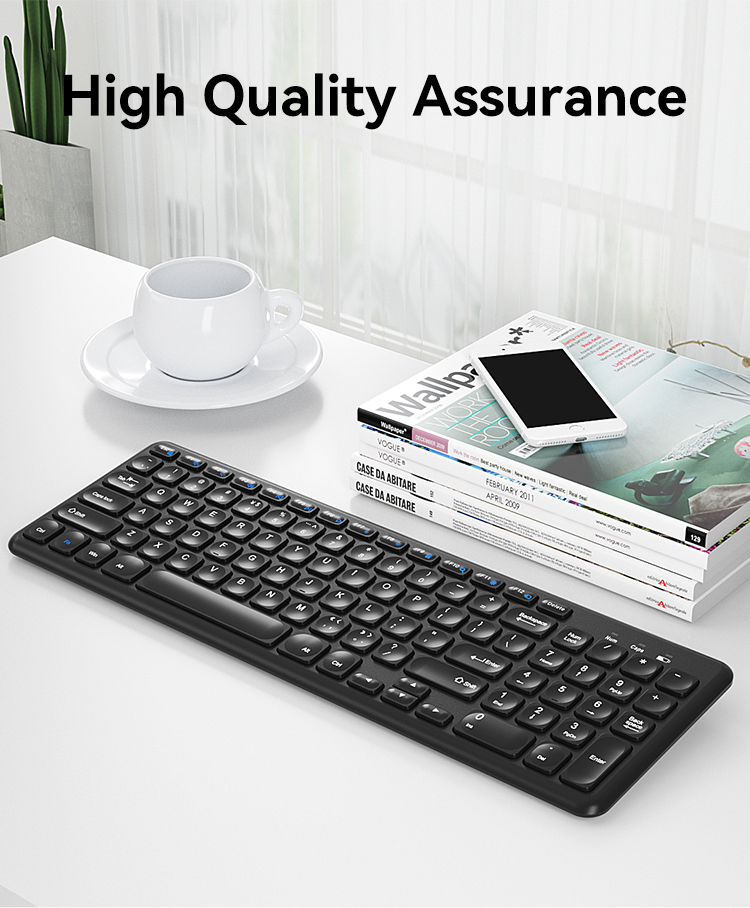 BOW HW256/HW256C Ergonomic Wireless Keyboard And Mouse Set Mute Office ...