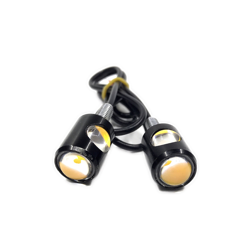 Creative Motorcycle Signal Lamp LED Bulb Eye Shape License Plate Light ...
