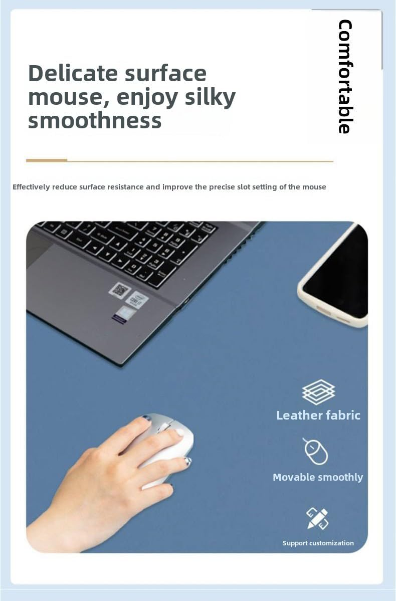 Leather Mouse Pad for Laptop PVC Extra Large Artificial Anti Slip ...