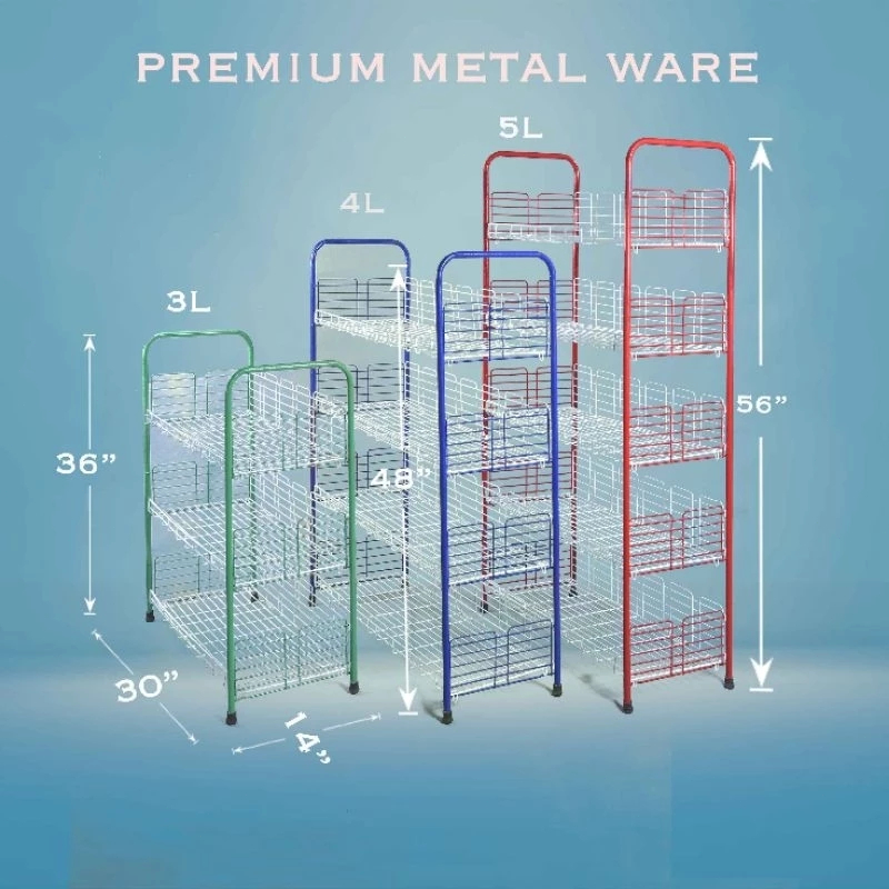 1CHOISE 3/4/5Layer Merchandiser Storage Rack Organizer Supermarket ...