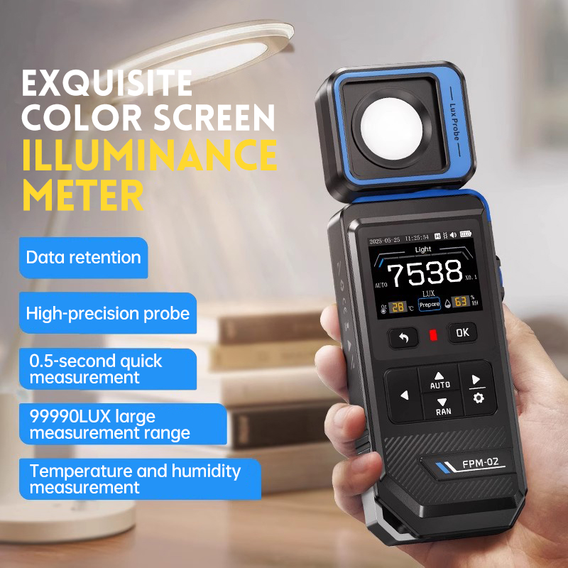 FNIRSI FPM-02 illuminance meter, high-precision light meter, large ...