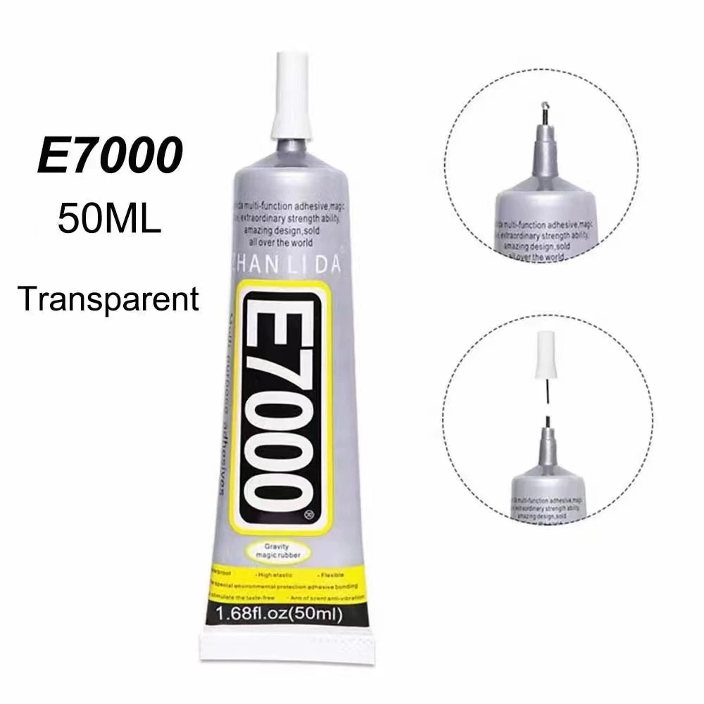 E7000 50ml/110ml Multipurpose Clothes Fabric Glue Fast-Dry Super Glue ...