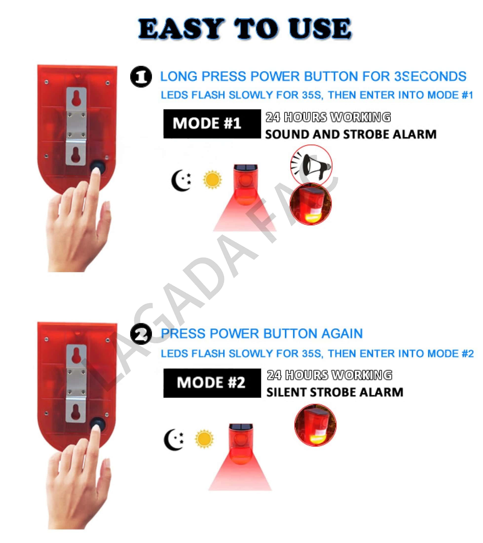 [Amazon WS] Infrared Motion Detector Alarm Home Safety System PIR ...