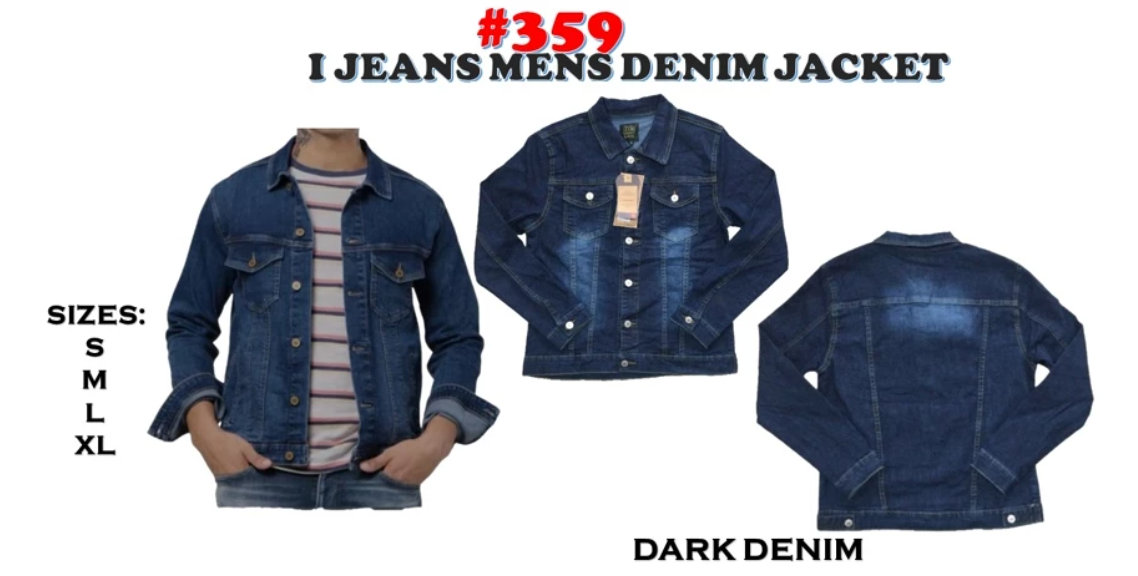 I Jeans New Men's Maong Denim Jacket S/M/L/XL | Shopee Philippines