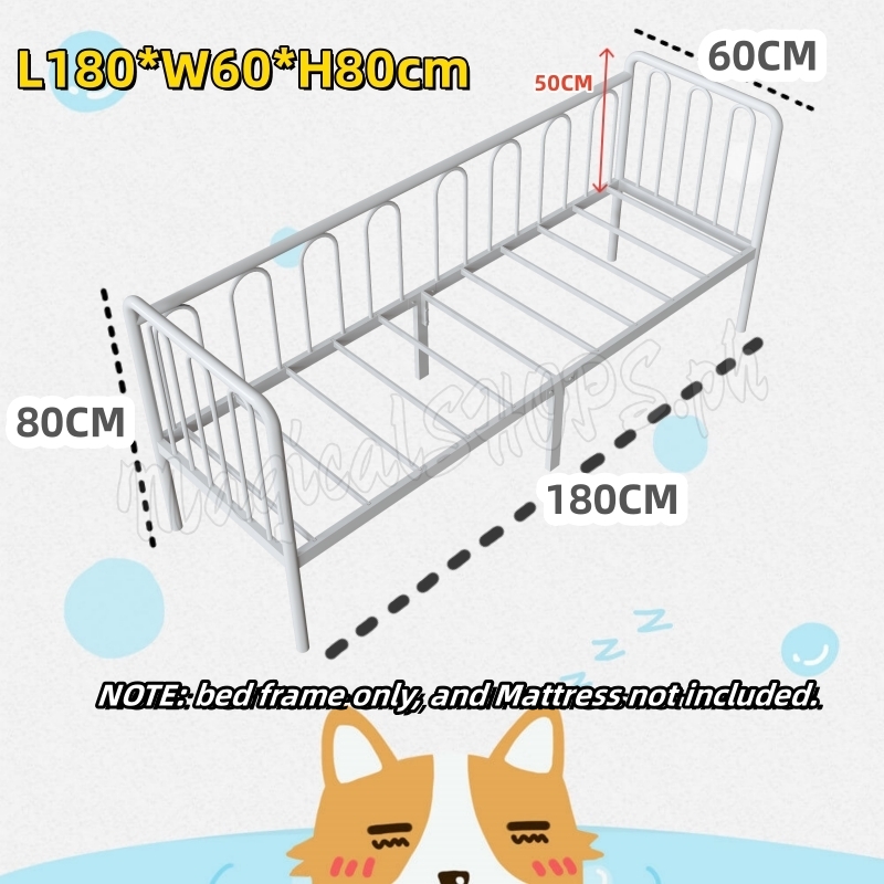 Sofa bed frame/Baby Crib /Balcony lounge/ Metal Daybed Heavy Duty ...