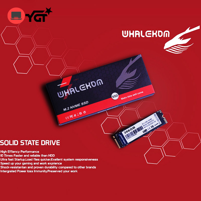 Whalekom M.2 2280 Nvme SSD 128GB 256GB 512GB SATA3 Internal Solid State Drive For PC Desktop ...