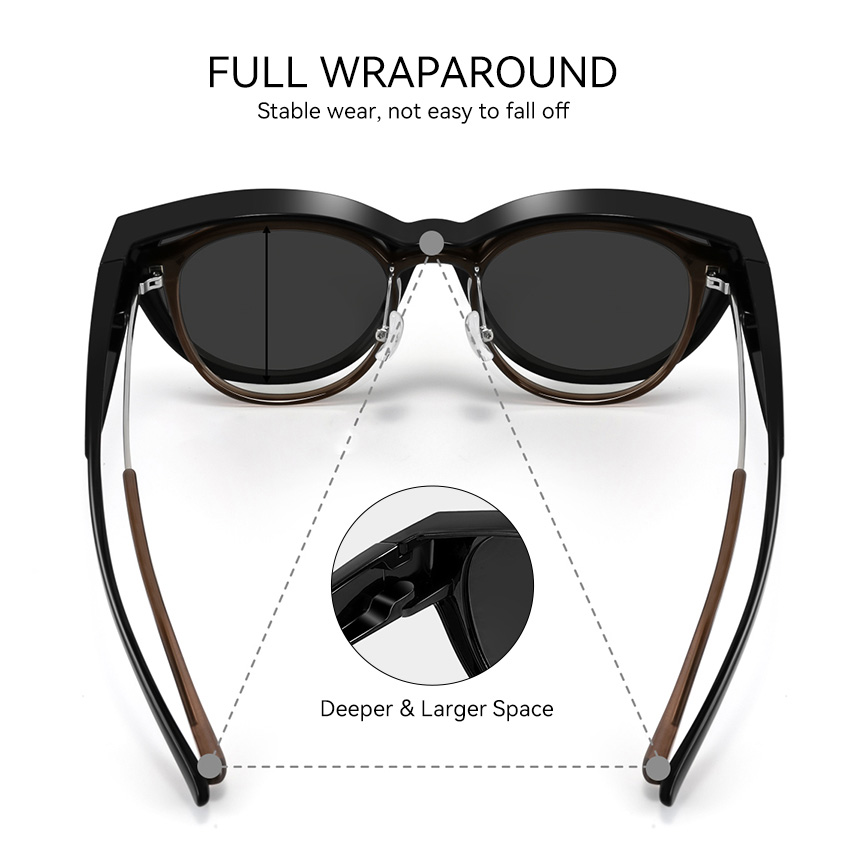 MENSPE Men Women's Sunglasses Myopia Glasses Cover Sunglasses Fashion ...