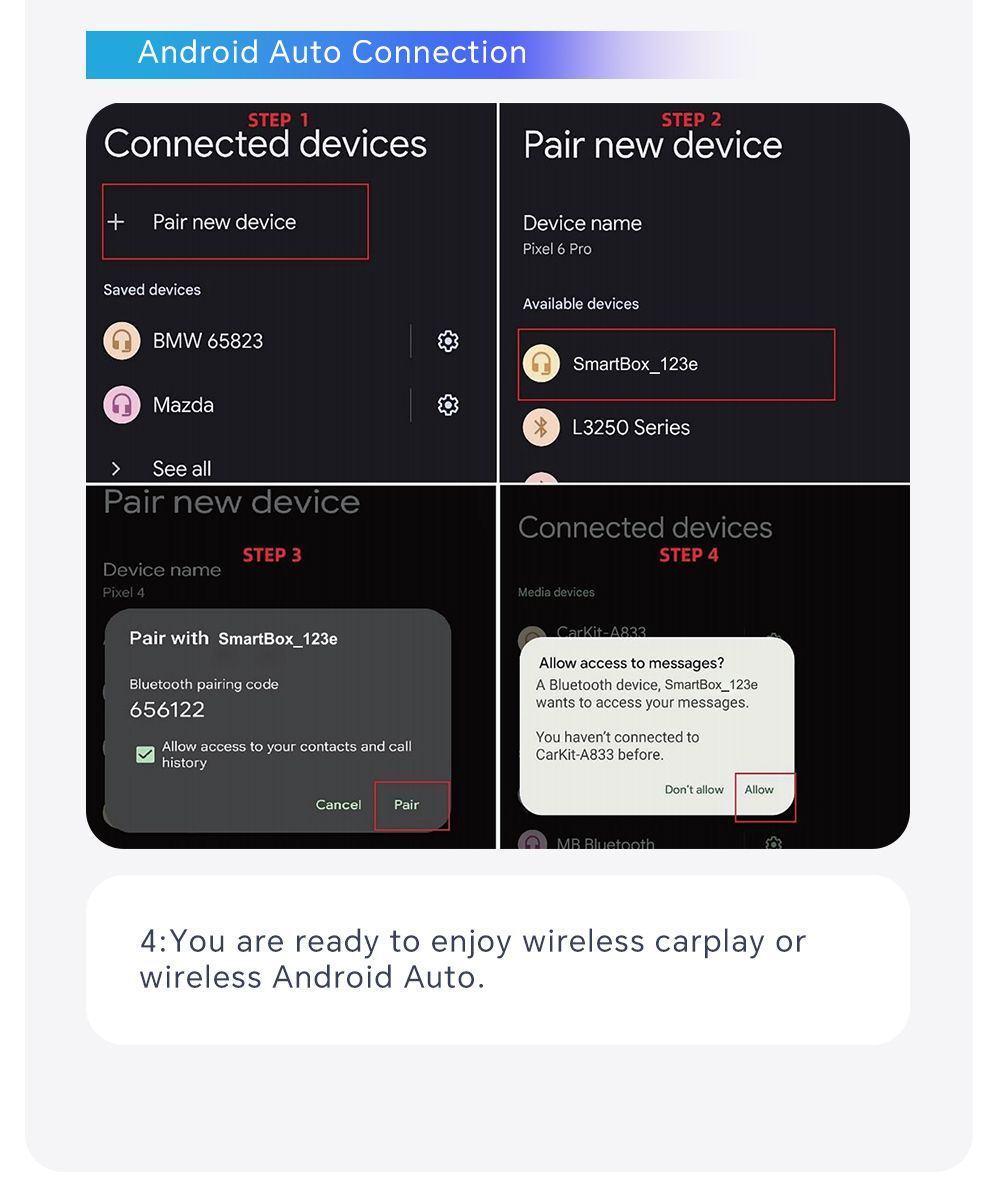 XUDA 2025 New Wireless Android Car Carplay Adapter 2-in-1 Intelligent ...