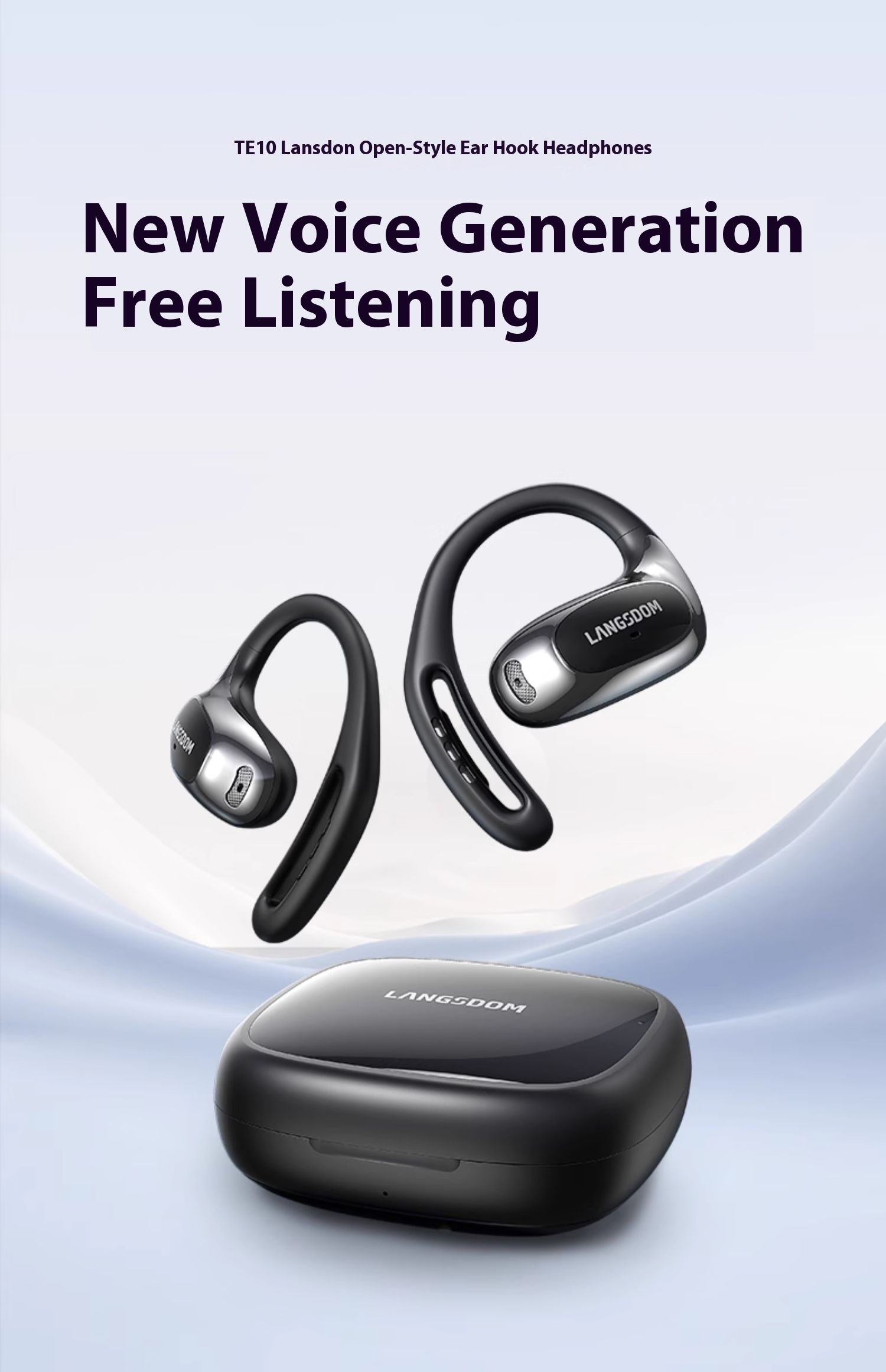 Langsdom TE10 Open-Ear Bluetooth Headphones | Shopee Philippines